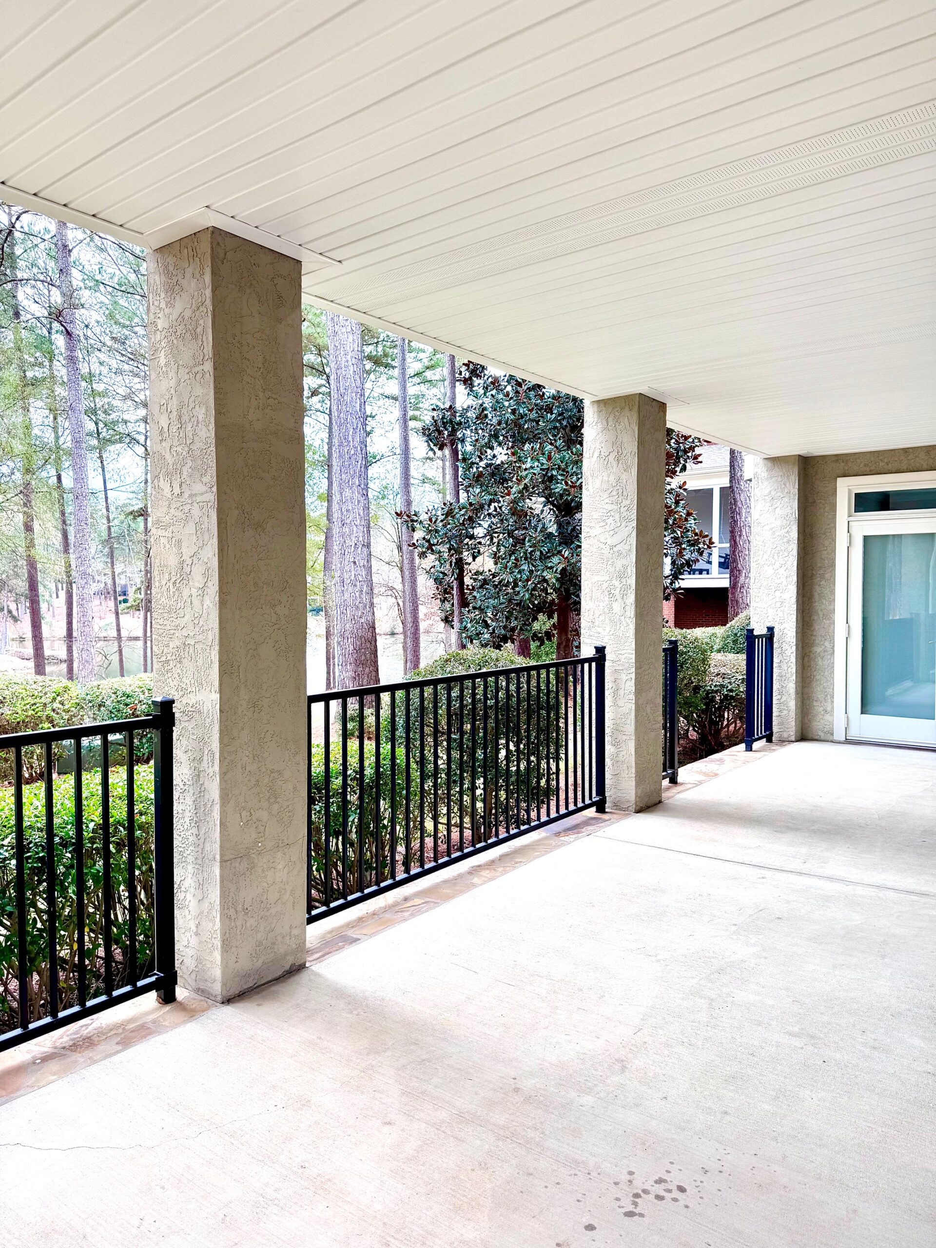 Vinyl Plank Porch Ceiling Installation Reveal for a Bottom-Open Porch ...